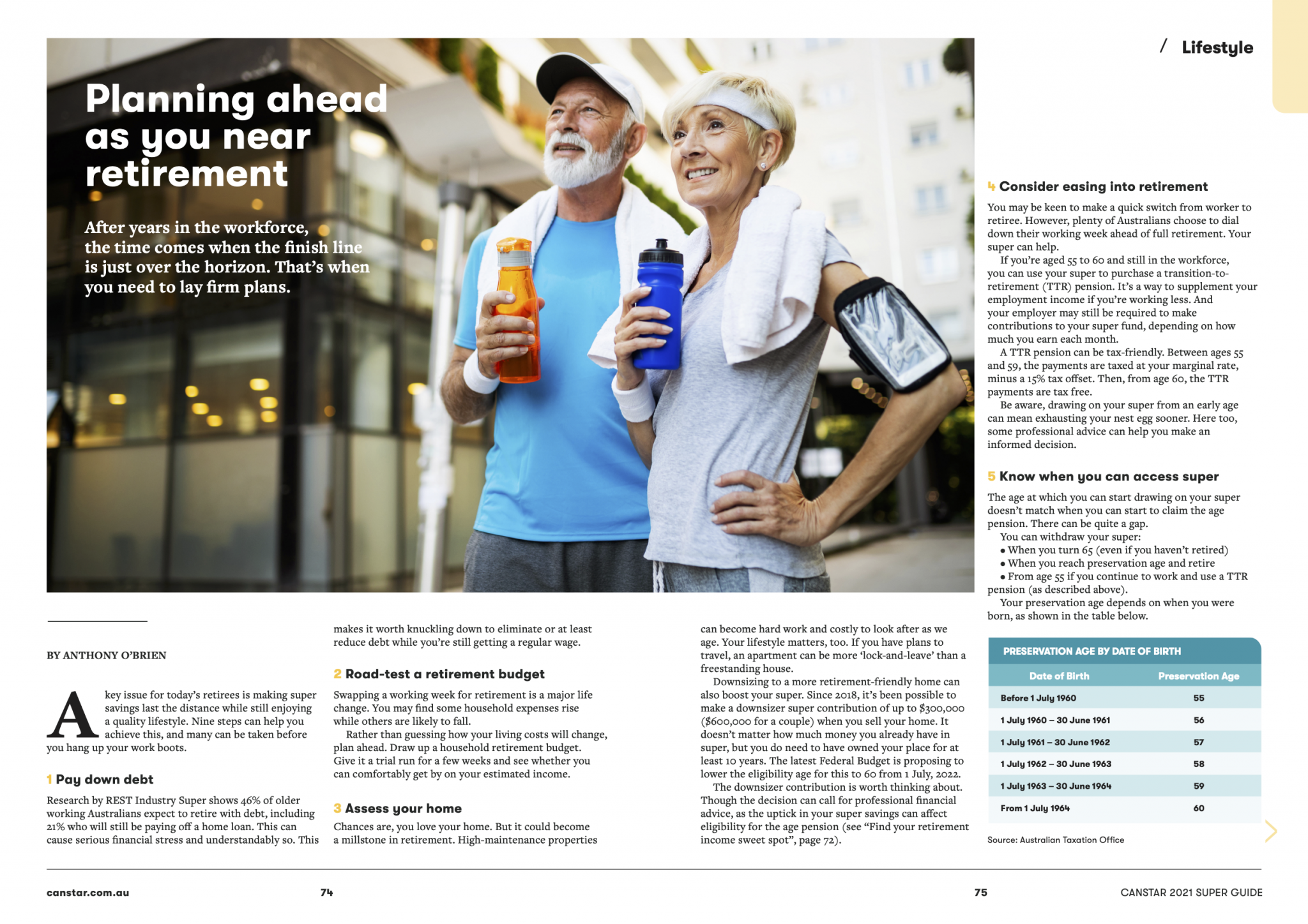 Pre-Retirement Checklist - 2021 Super Guide | Canstar
